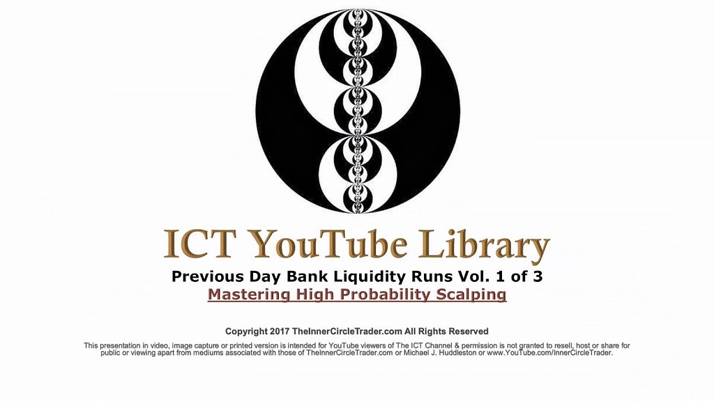 ICT Forex - Mastering High Probability Scalping - Volume 1 - 📗 ICT Forex - ICT Sharks Forum