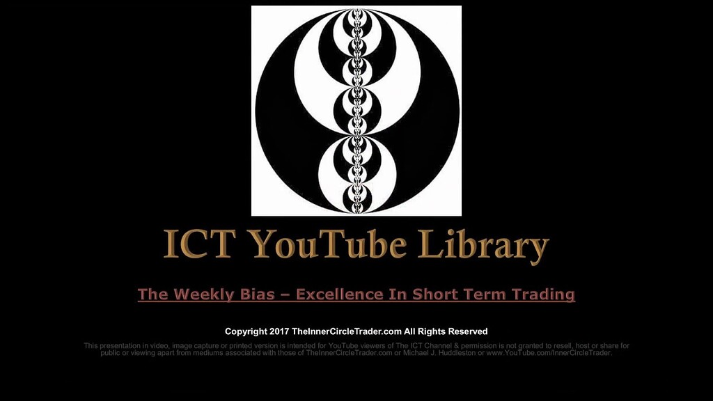 ICT Forex - Market Maker Primer Course - The Weekly Bias - Excellence ...