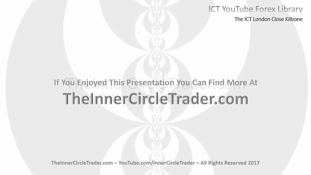 ICT Forex - Market Maker Primer Course - The ICT London Close Killzone ...